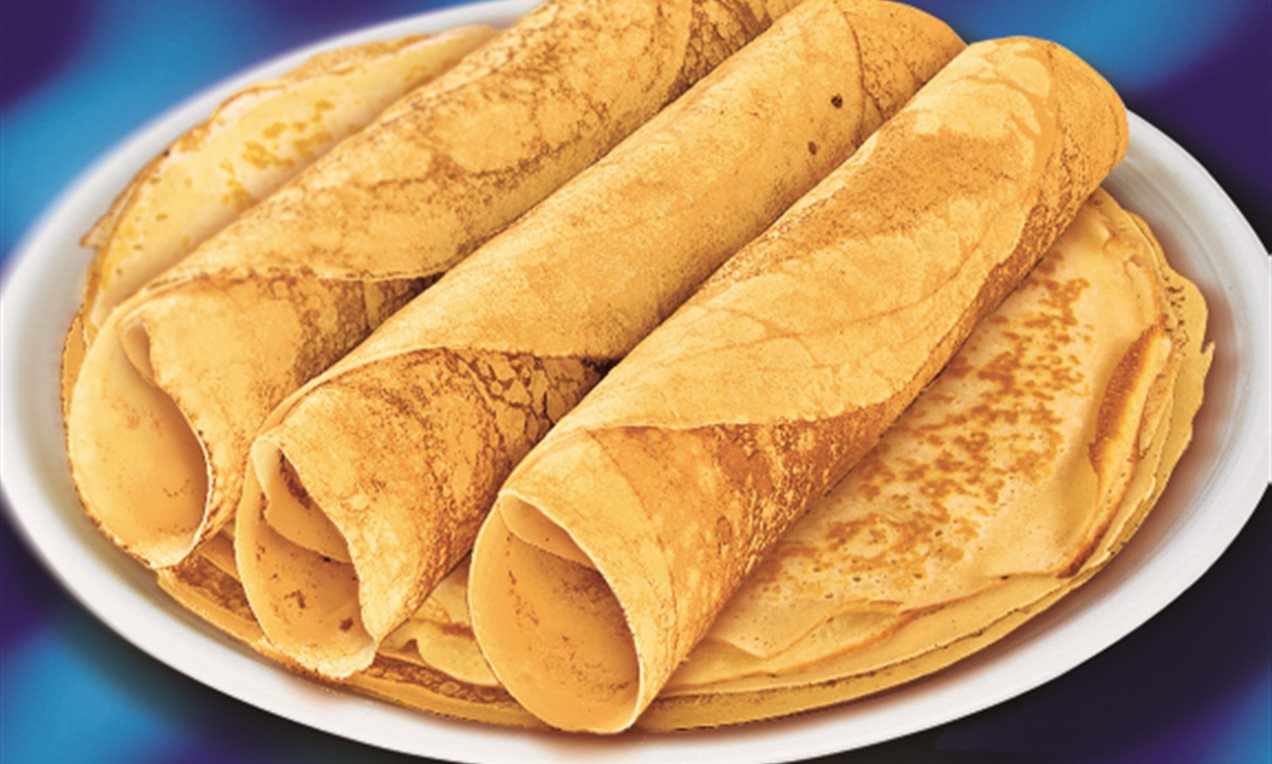 Ham en kaas pannenkoeken Recept | Dr. Oetker